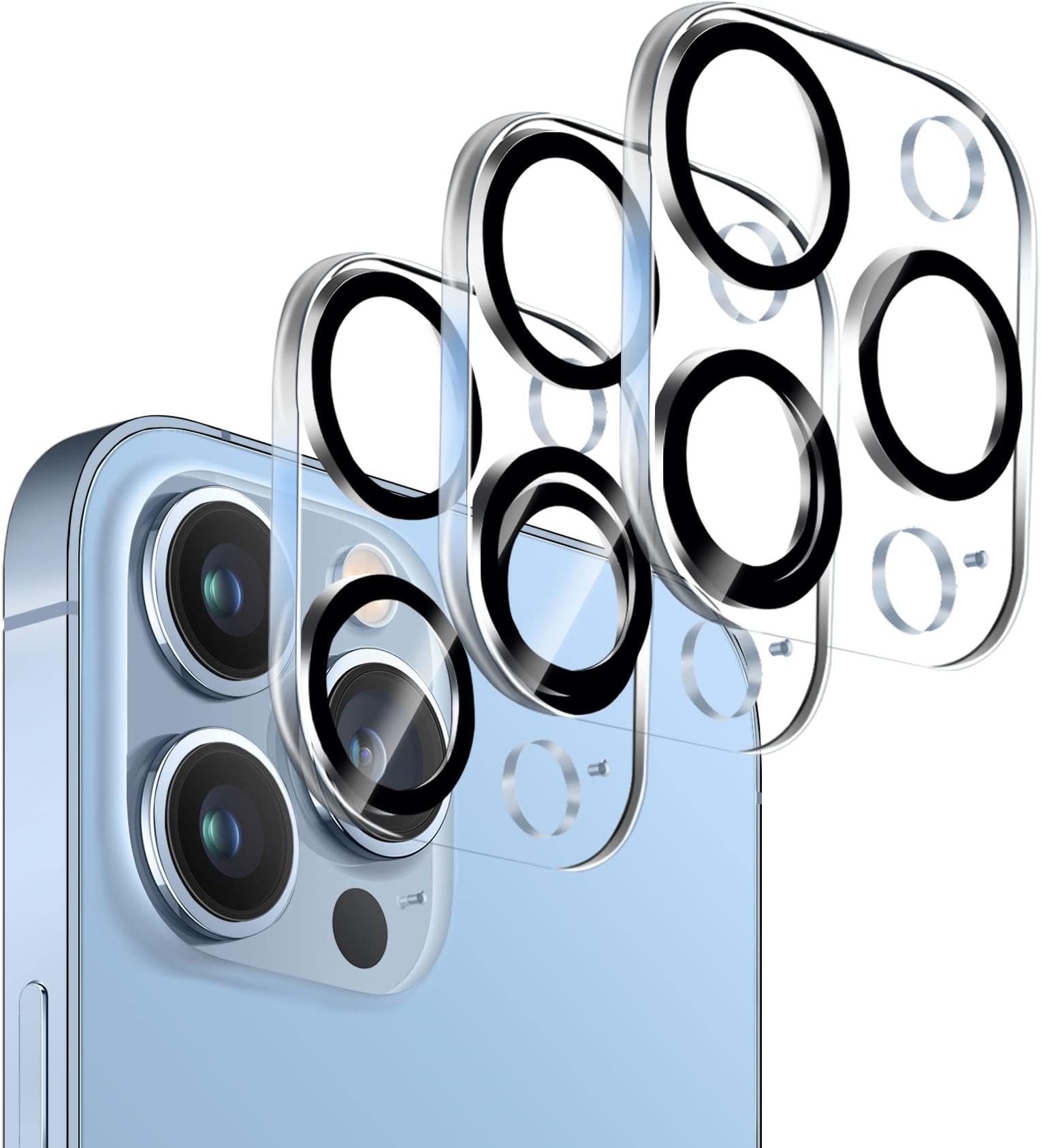 Amazon.com: Tensea [3Pcs for iPhone 13 Pro / 13 Pro Max Camera Screen ...