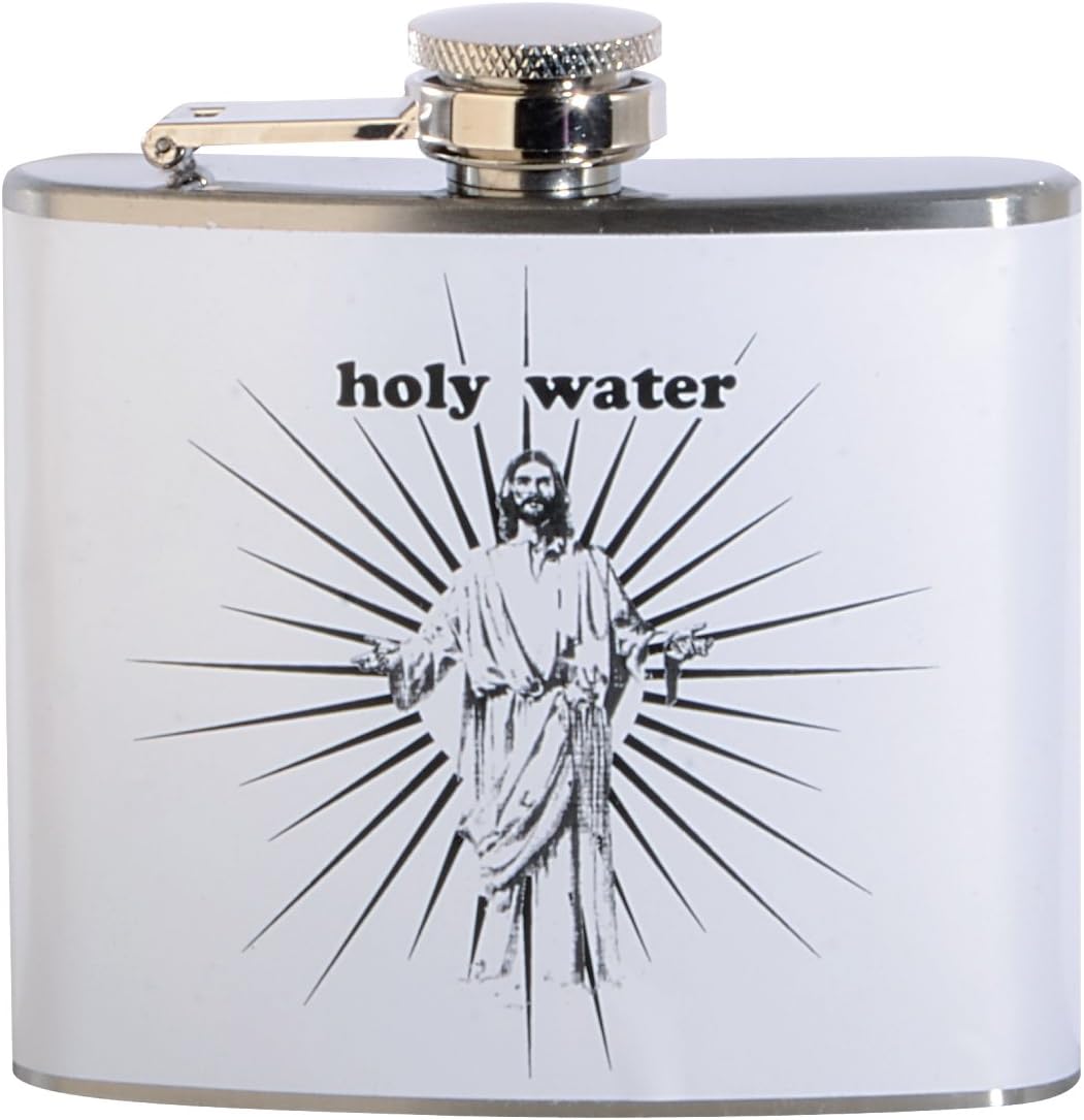 Amazon.com | Holy Water 5 oz. Stainless Steel Flask: Flasks