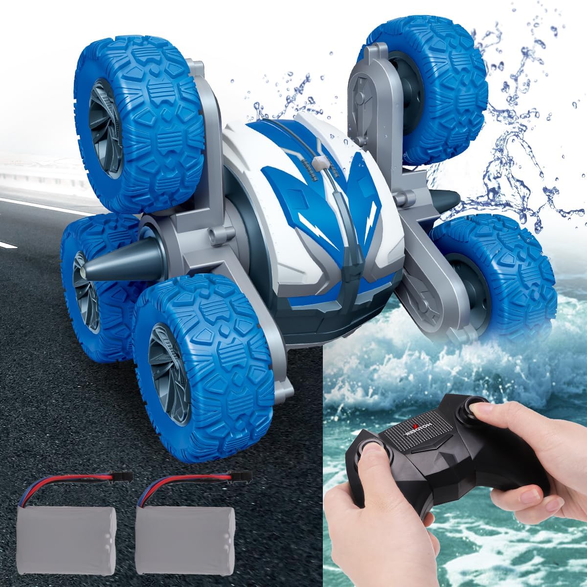 REMOKING Waterproof Remote Control Car,RC Car for Kids 6 7 8 9 10 Year ...