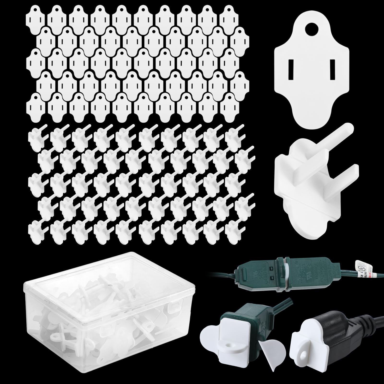 Maasechs 50 Sets Weatherproof Gaskets and Plug Protectors Covers ...