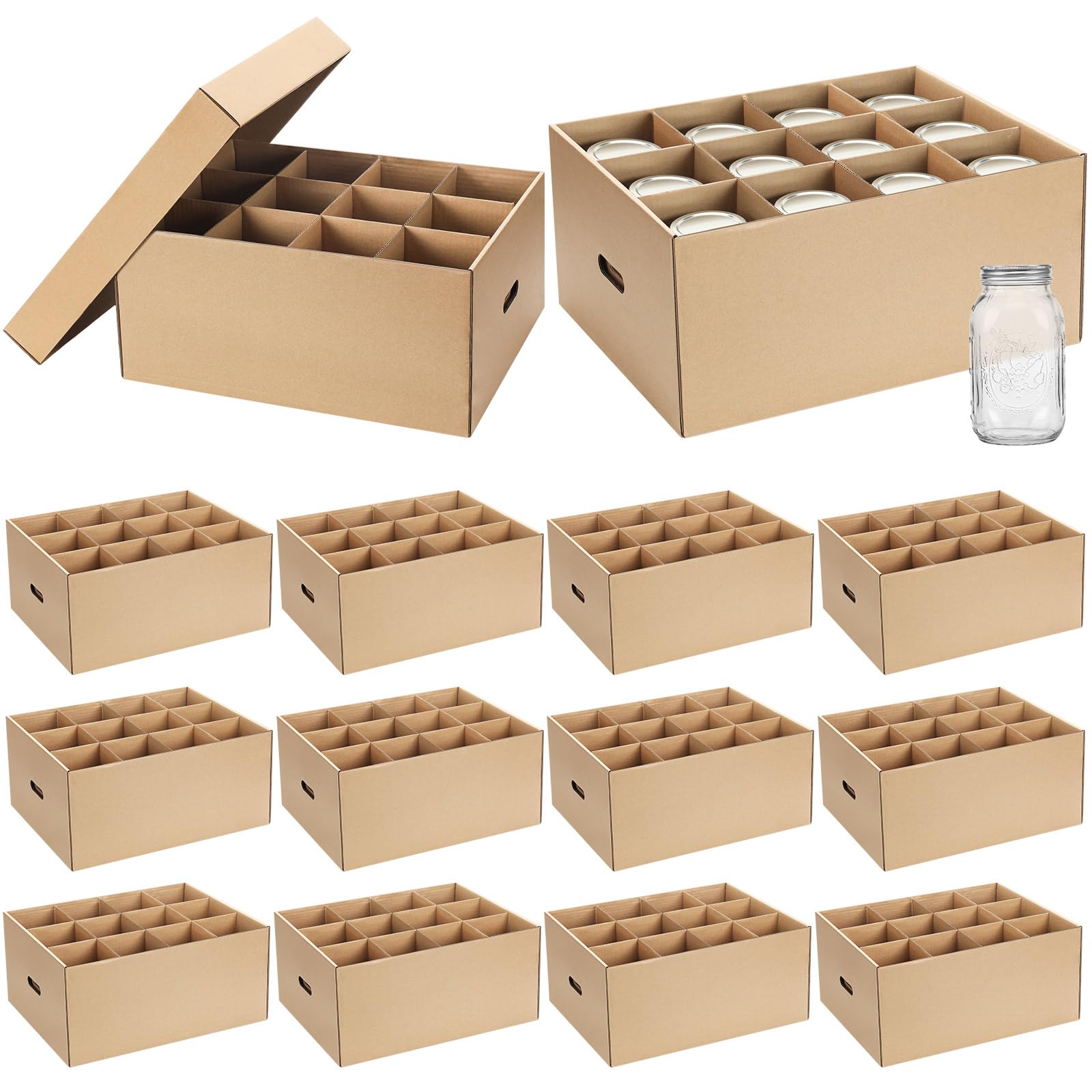 Amazon.com: Menkxi 12 Pieces Regular or Wide Mouth 32 oz Mason Jar ...