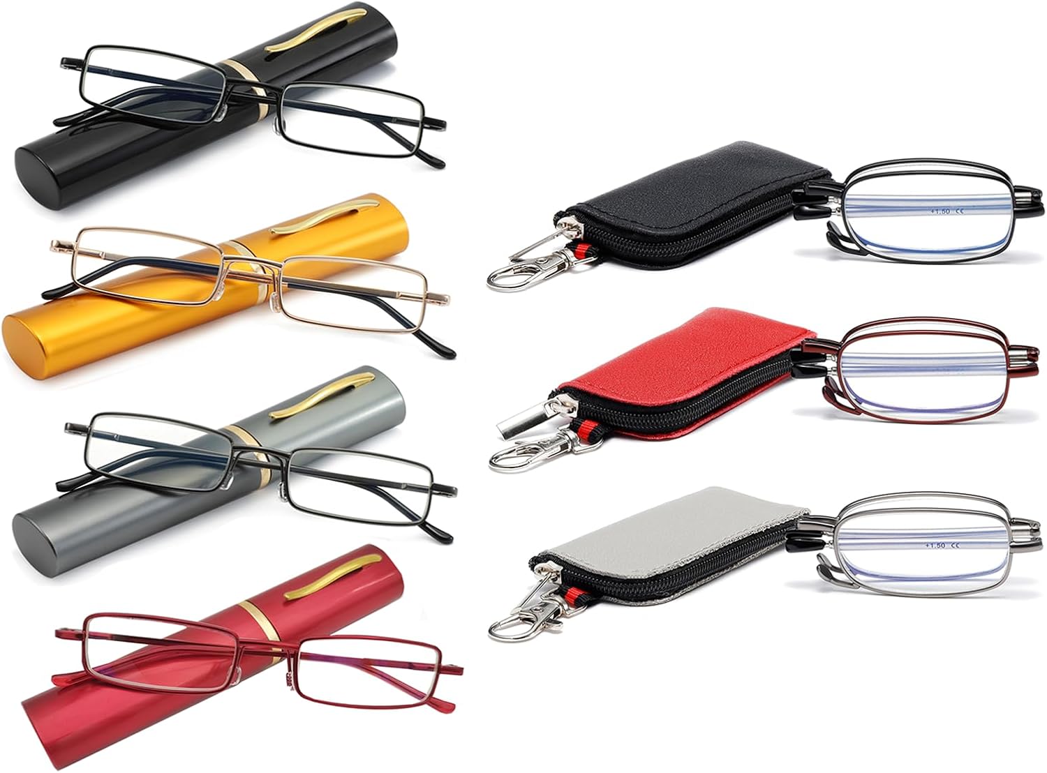 Amazon.com: OWTXIS Save 10% on Bundled 4 Pack Slim Pen Reading Glasses ...