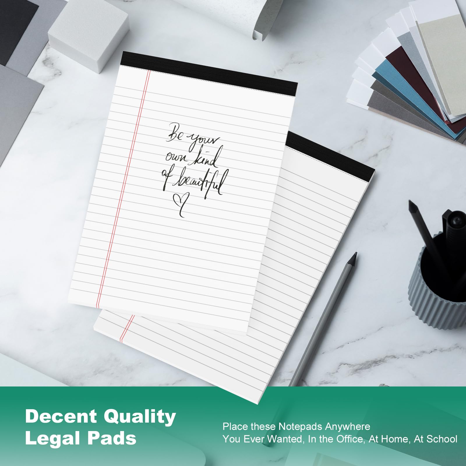 Snapklik.com : Legal Pads 5x8 Inch, 4 Pack, Narrow Ruled, 5x8 White ...