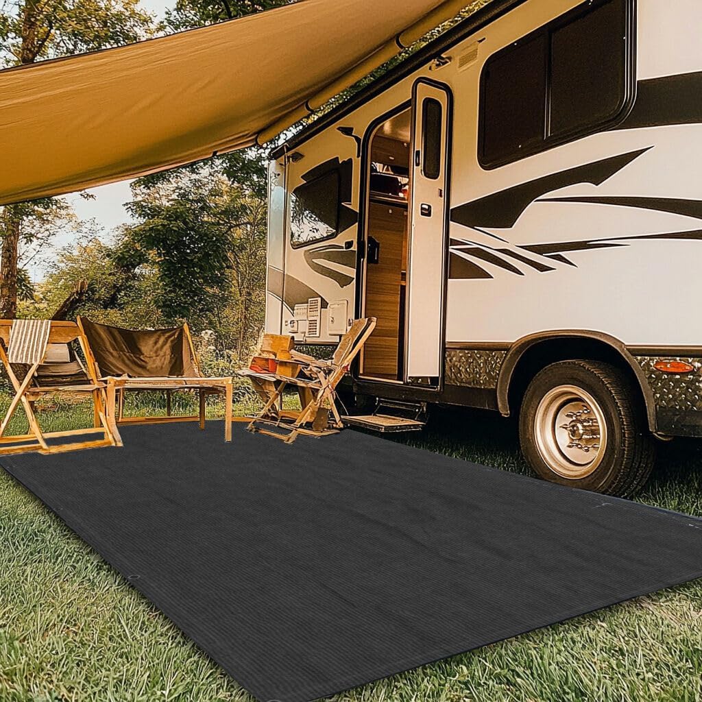 Amazon.com: FoundGo Awning Carpet HDPE Camping Outdoor Rug with Eyelets ...