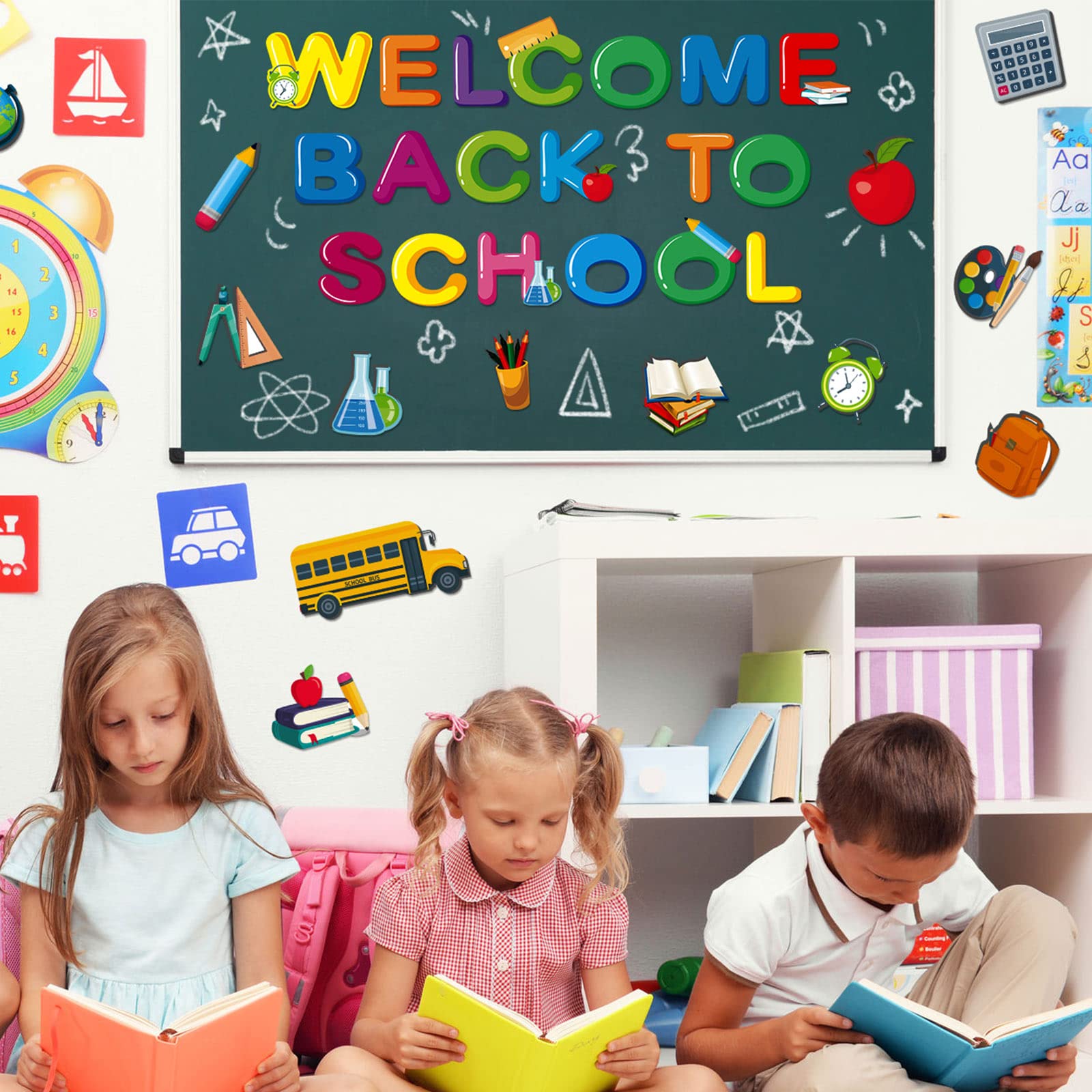 Snapklik.com : 68 Pcs Back To School Cutouts Welcome Back To School ...