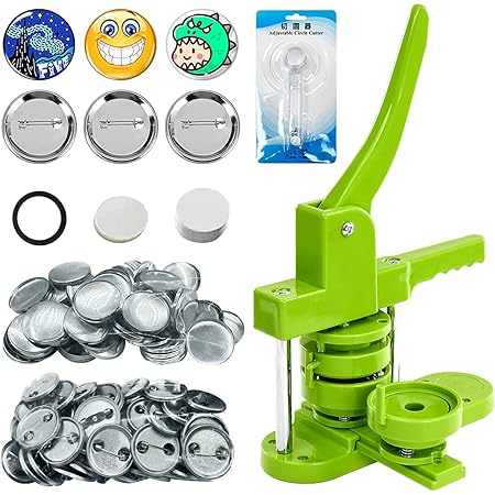 Amazon.com: Happizza Button Maker Machine, 75mm(3 inch) DIY Pin Button ...
