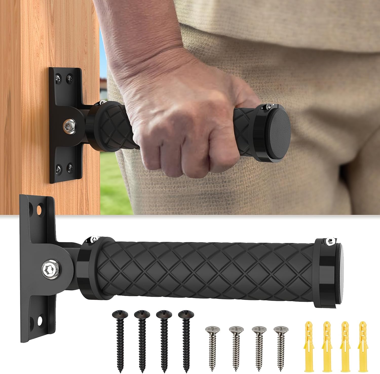 Amazon.com: Flip Up Grab Bar-Non Slip Assist Handle for Wall/Doorway ...