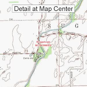 Amazon.com : USGS Topographic Quadrangle Map - Boggstown, Indiana ...
