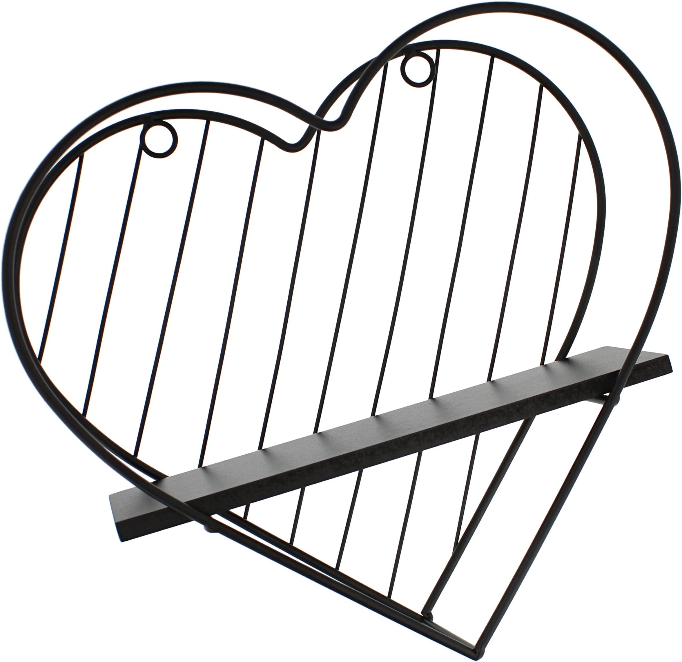 Amazon.com: QQXX Cute Heart Shaped Floating Shelves,Set of 3 Wall ...