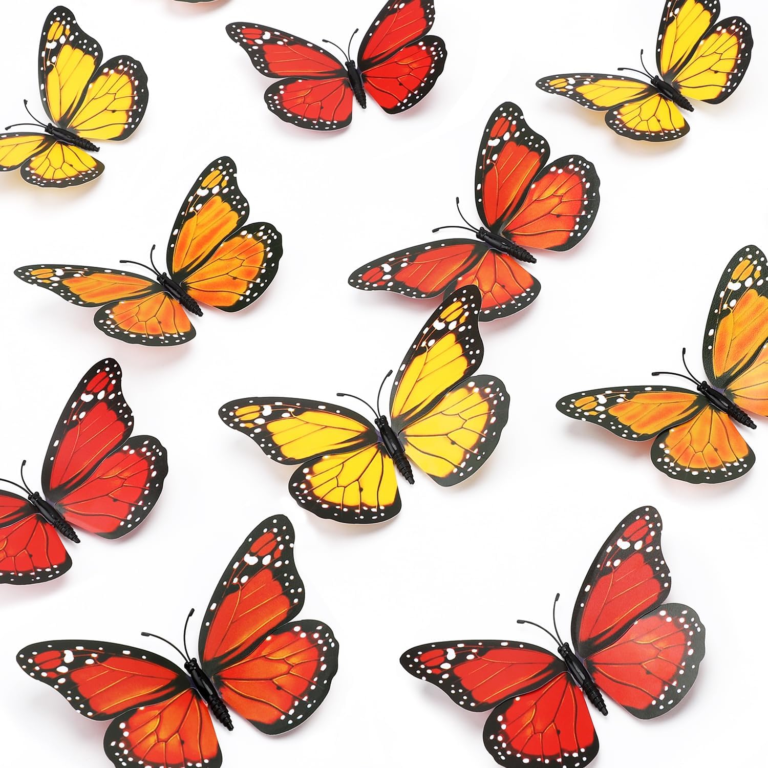 Amazon.com: M&C Music Color 40Pcs Monarch Butterfly Decorations, 4.72 ...