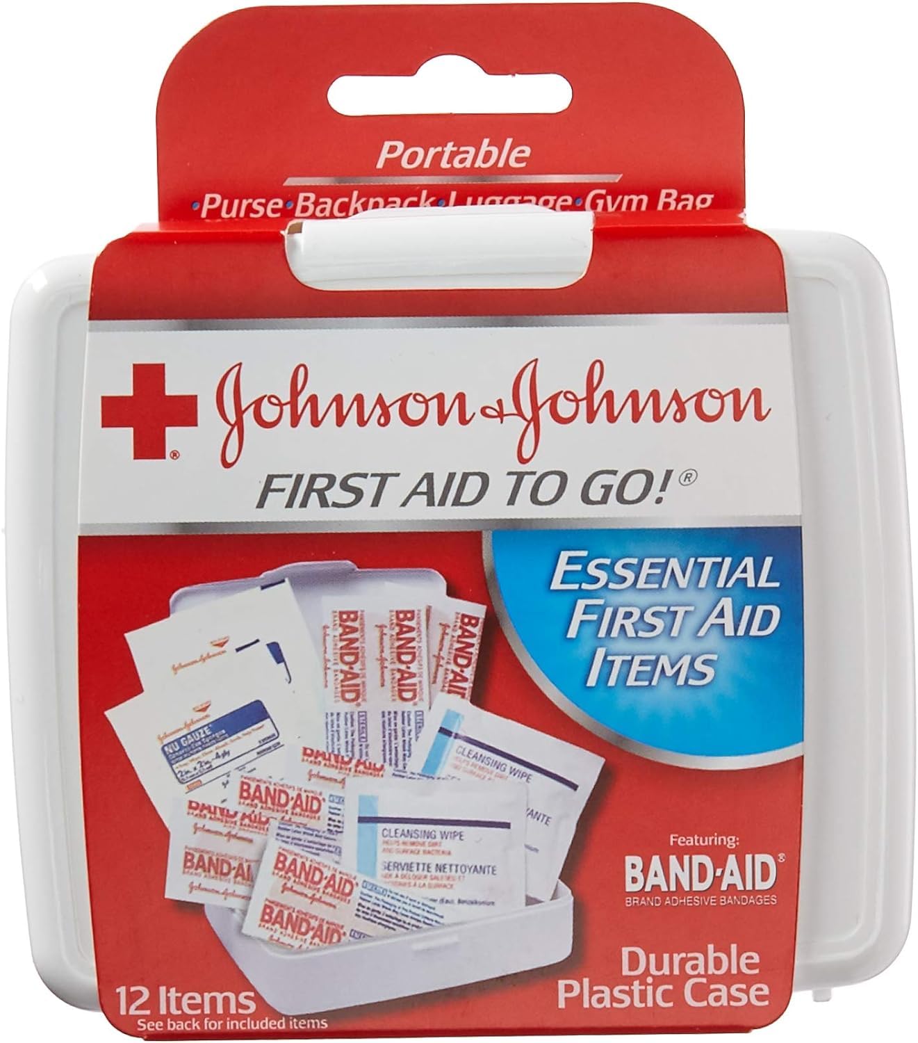 Amazon.com: JOHNSON & JOHNSON First Aid to Go Kit 12 Items 1 Each (Pack ...