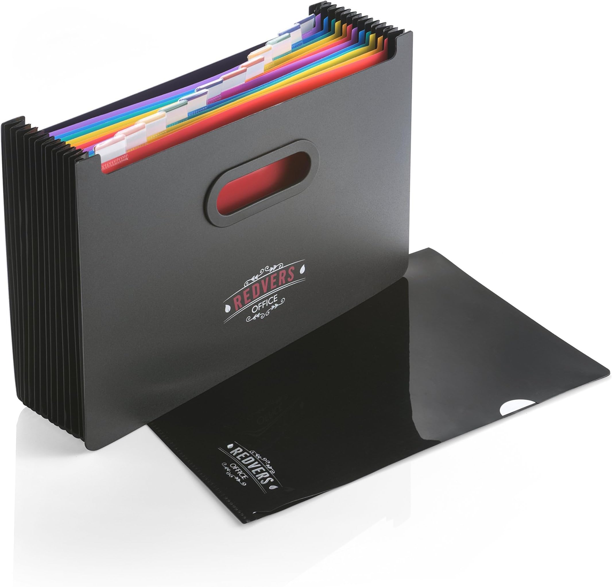 Redvers File Organiser – Strong, Plastic, Expanding Document Folder for ...