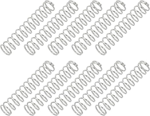 PATIKIL Compression Spring, 1mm Wire Dia x 10mm OD x 50mm L, 10 Pcs 304 ...