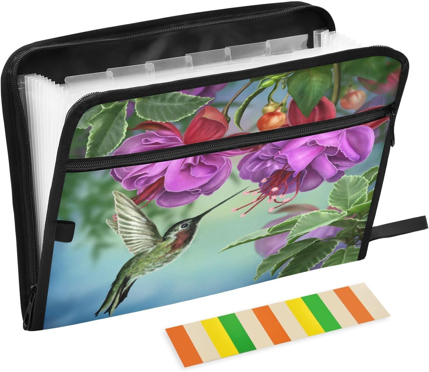 Amazon.com : VIGTRO 13 Pocket Expanding File Folder Summer Hummingbirds ...