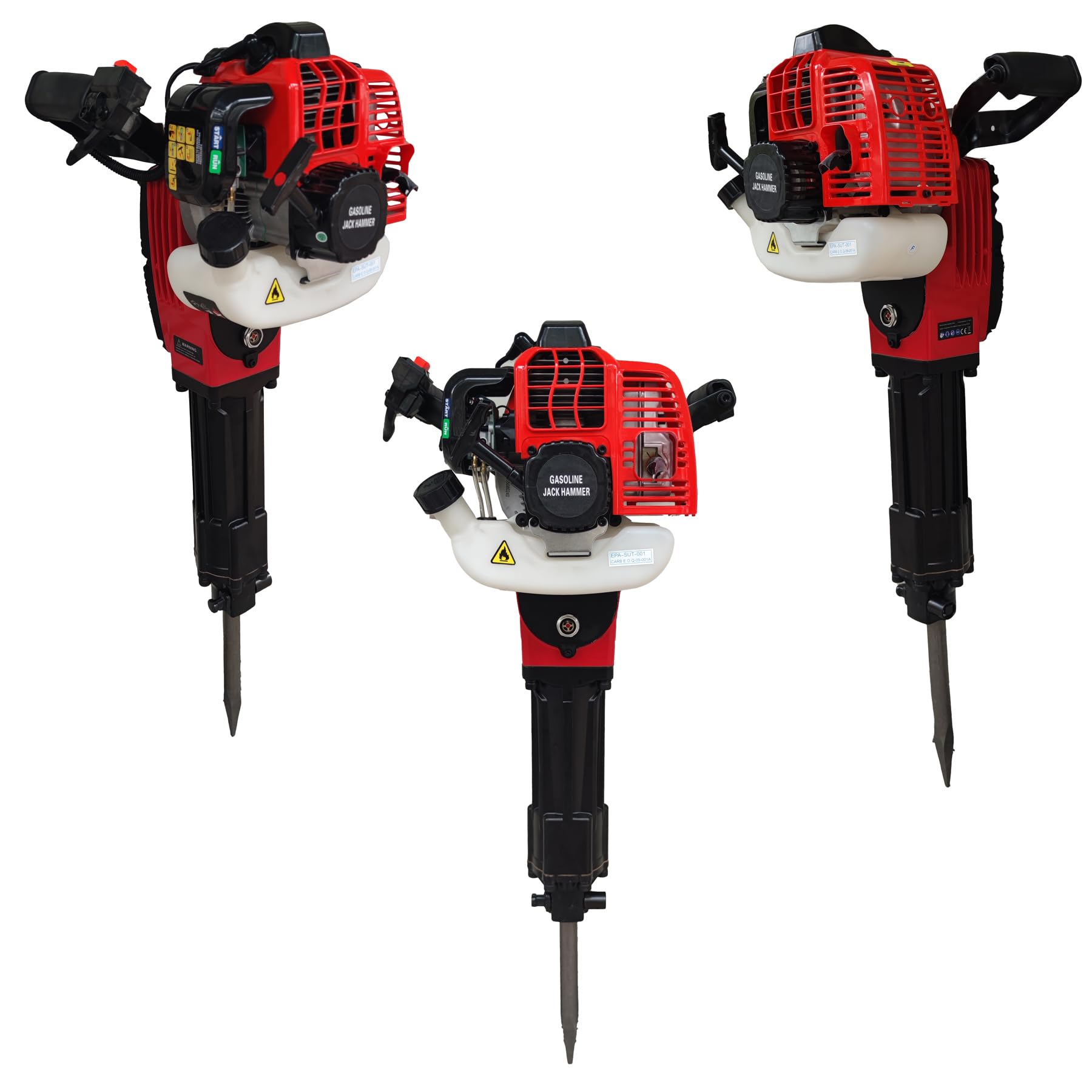 52cc Gas Jack Hammer, 2 Stroke Gasoline Powered Demolition Jack Hammer ...