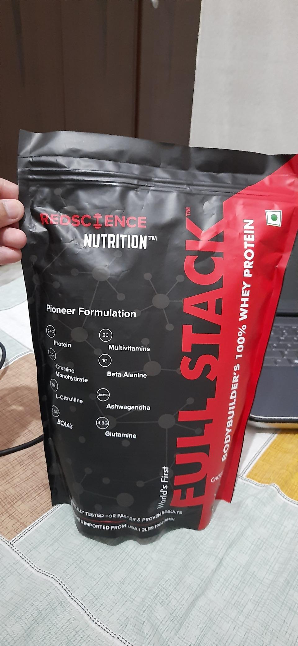 Redscience Nutrition FULL STACK™ 100% On Whey Protein (With Creatine ...