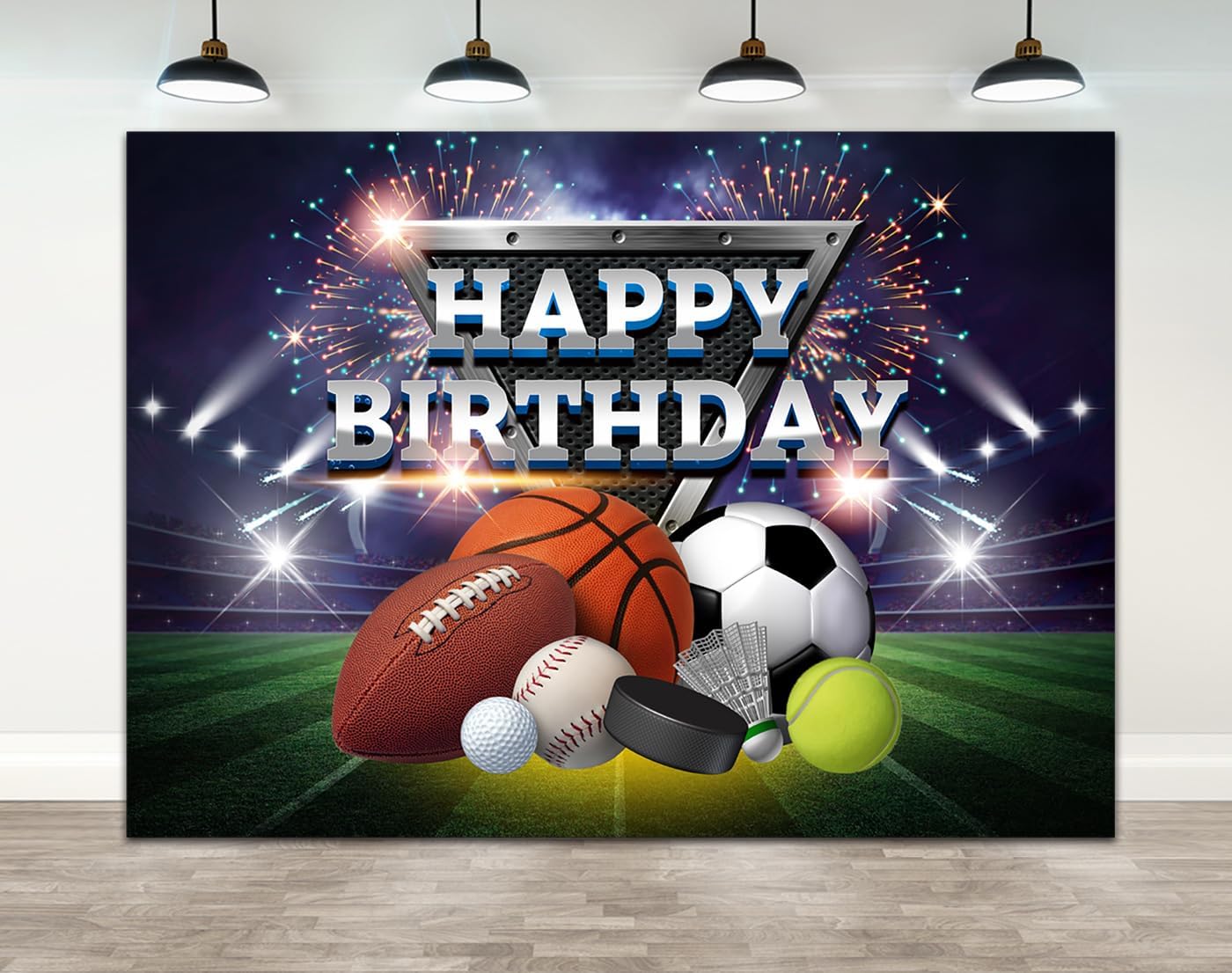 Amazon.com : Ticuenicoa 7×5ft Sports Birthday Backdrop Boys Birthday ...