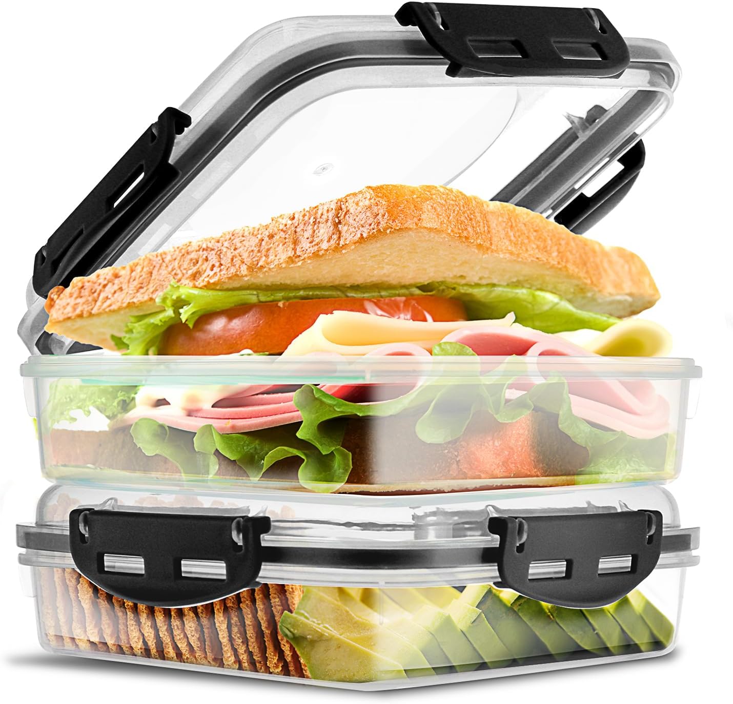 Amazon.com: Trudeau 8oz Sandwhich Box, Tropical: Home & Kitchen