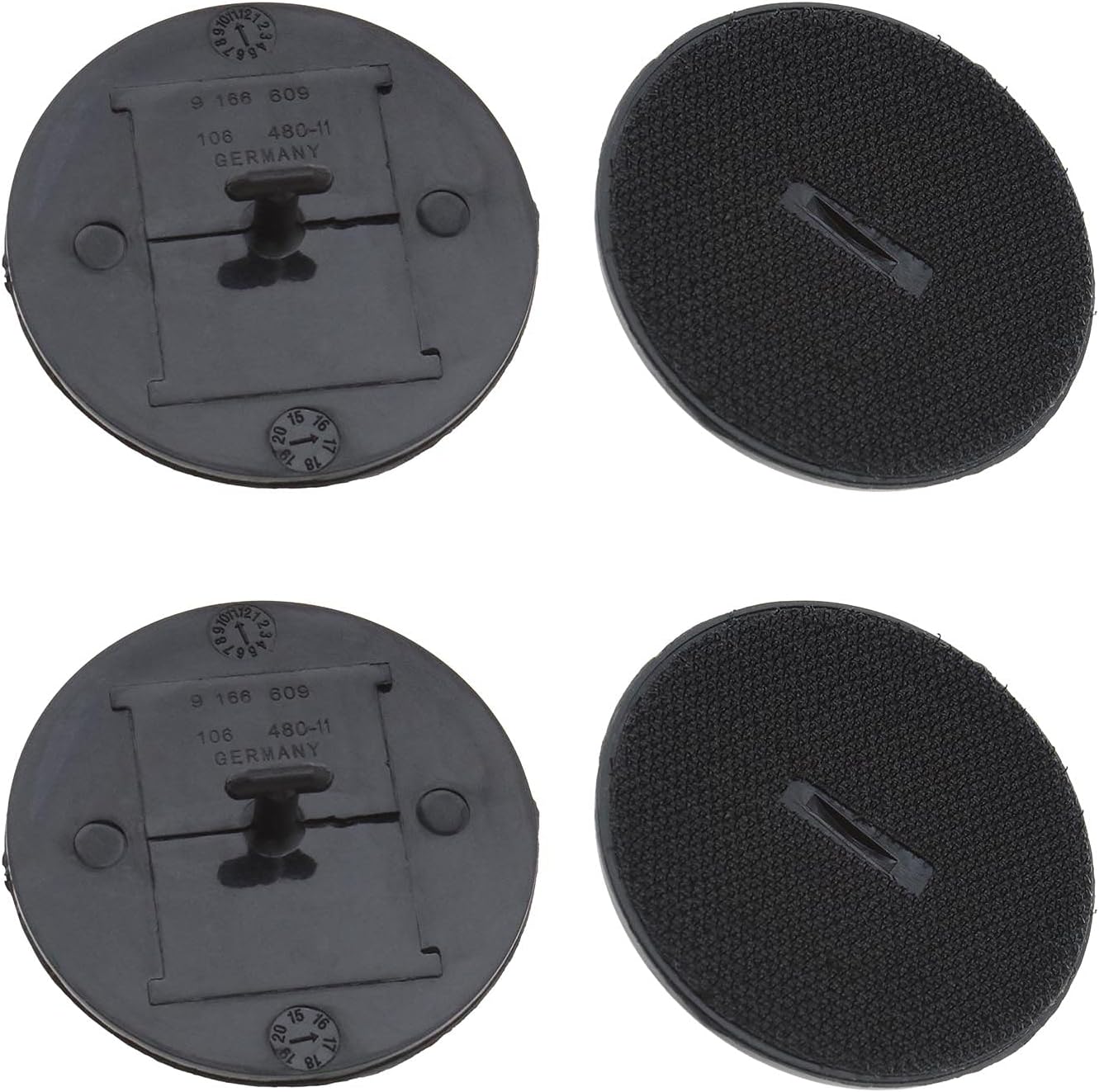 EMSea 4x Floor Mat Carpet Hook Loop Holder Mounting Pad Car Mat Clips ...