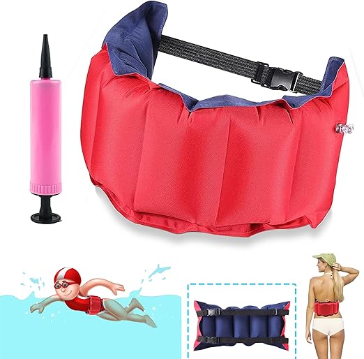 Amazon.com : Inflatable Swim Belt, Portable Waist Floatation Belt for ...