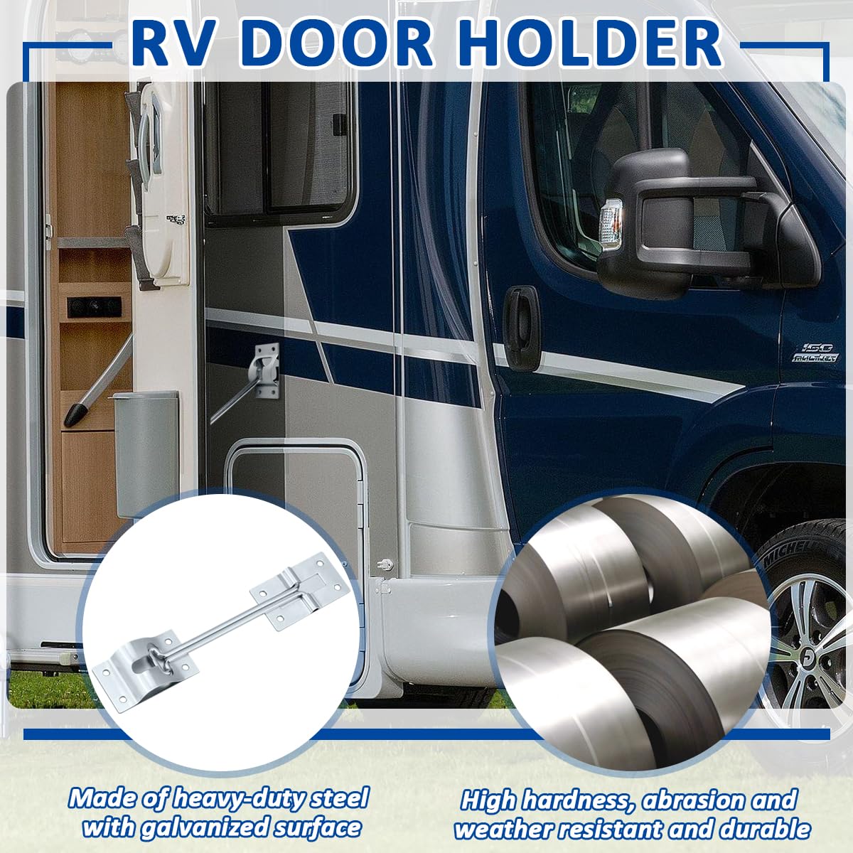 Snapklik.com : WKZO 4 Inches RV Door Holder Catch T Style Entry Door ...