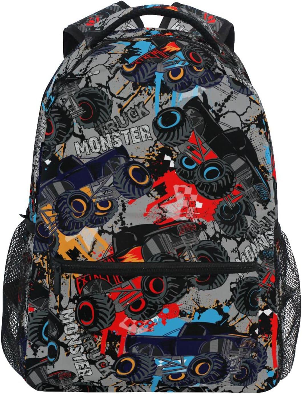 Amazon.com | WIHUKUY Monster Truck Kids Backpacks for Girls Boys ...