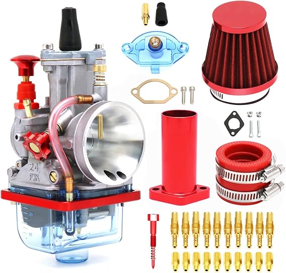 Amazon.com: YWLUWEI PWK 26mm Carburetor Kit 75cc to 125cc 2T 4T Carburetor With Air Filter ...