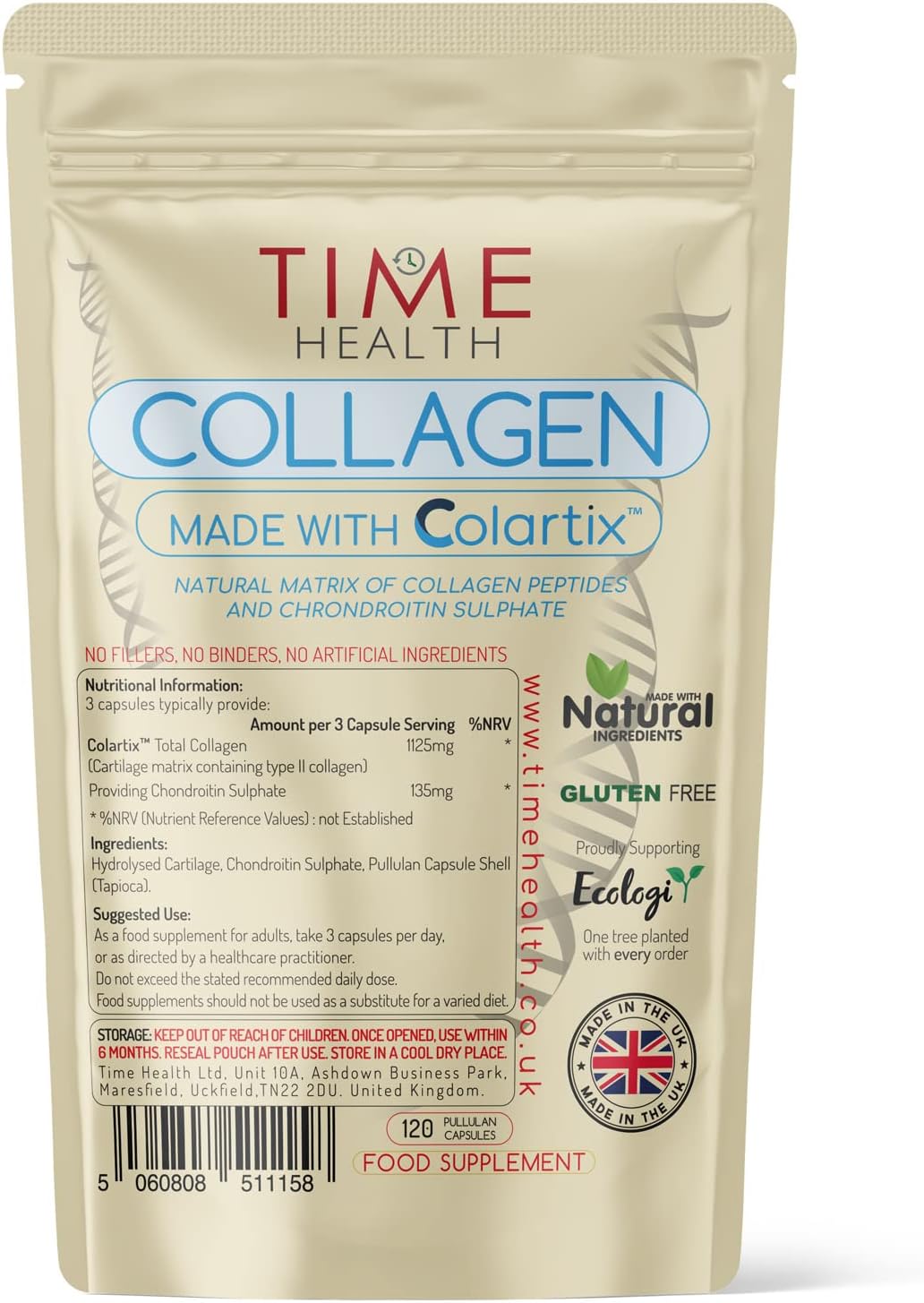 New: Colartix™ Collagen - 120 Capsules - Joint Specific Type II ...