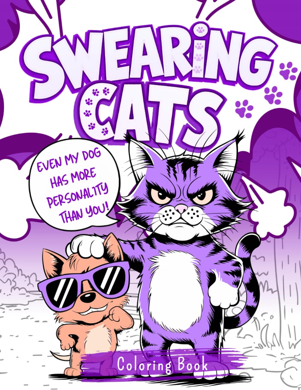 Amazon.com: Swearing Cats Coloring Book for Adults: Color With Catitude ...