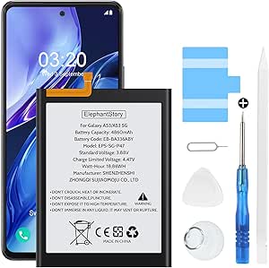 Battery for Galaxy A53 A53 5G SM-A536 4860mAh Battery Code EB-BA336ABY ...