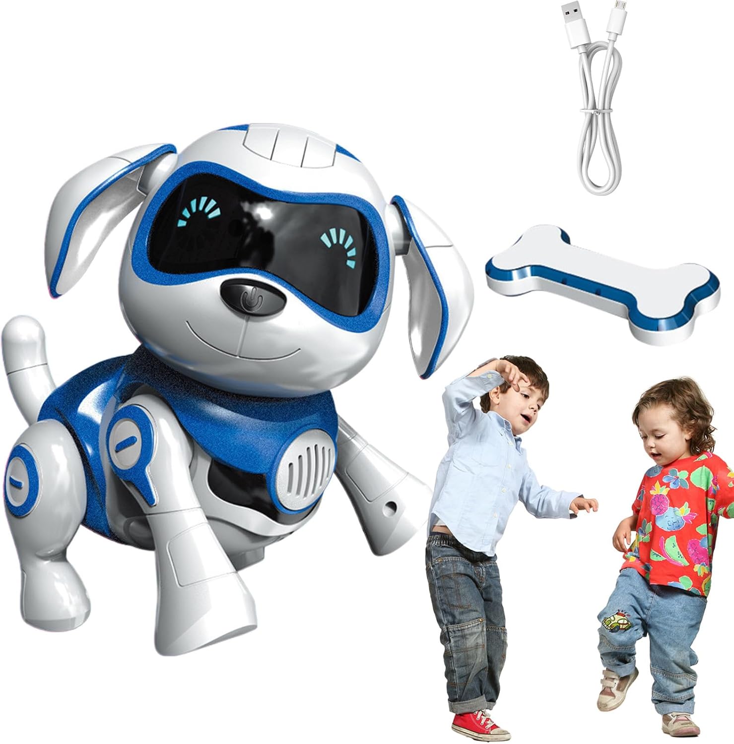 Robot Dog Toy - Usb Rechargeable Interactive Robotic Puppy ...