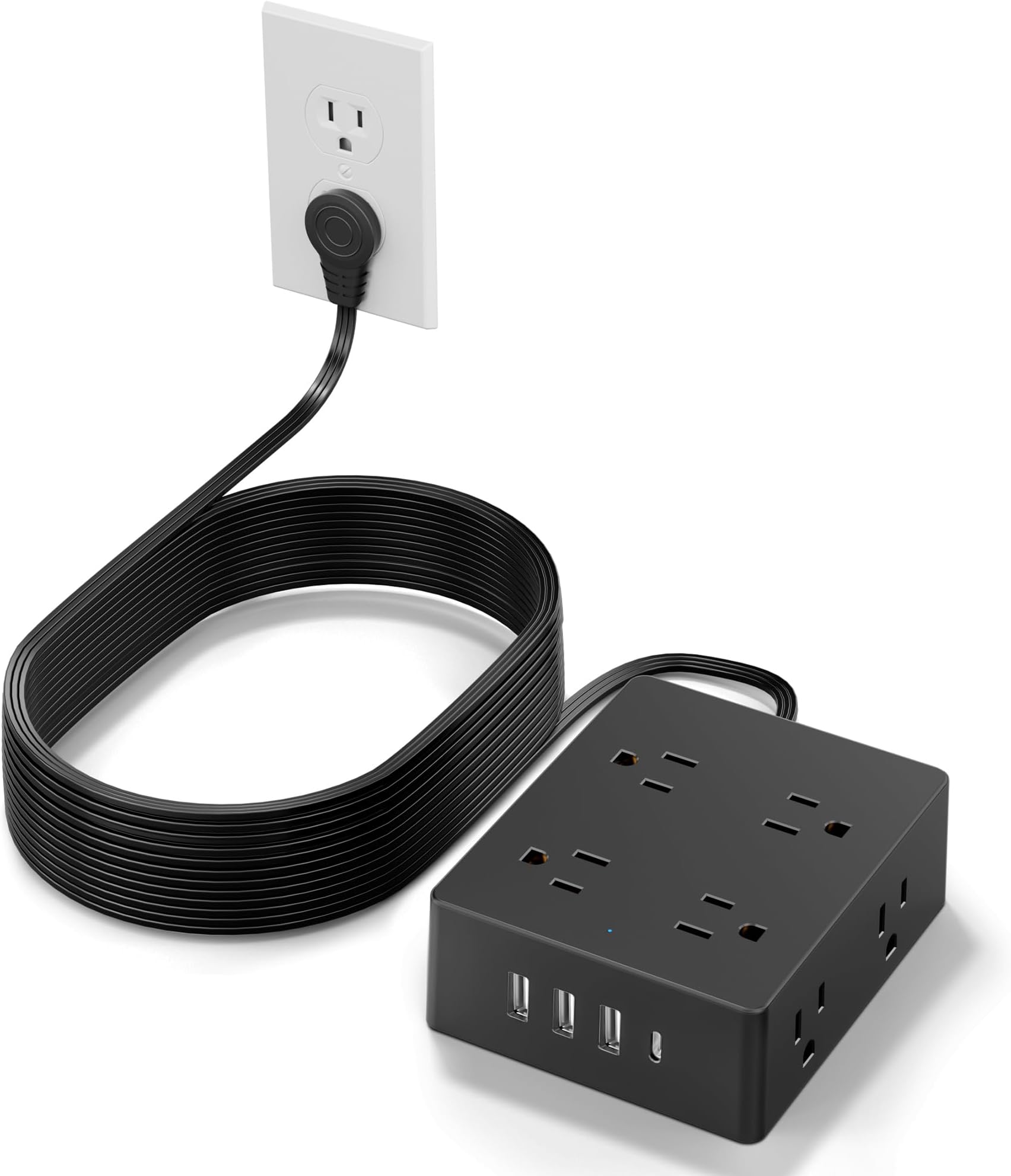 Amazon.com: Surge Protector Power Strip, Olcorife 25ft Long Extension ...