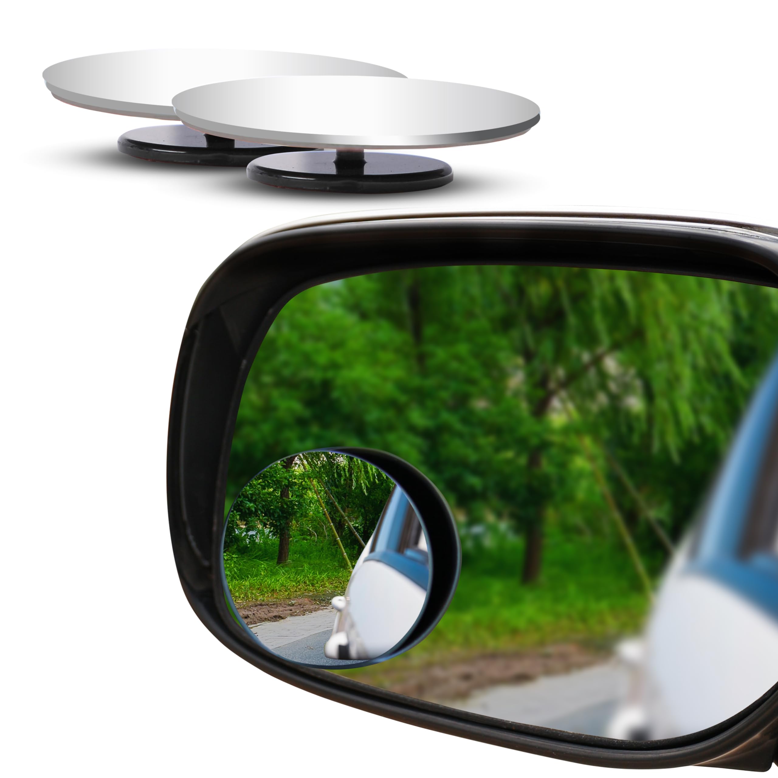 Amazon.com: EcoNour Blind Spot Mirror for Car (2 Pack) - 3X Larger View ...
