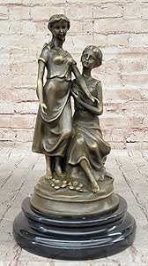 Amazon.com: Collector Edition Art Nouveau Two Sisters Bronze Sculpture ...