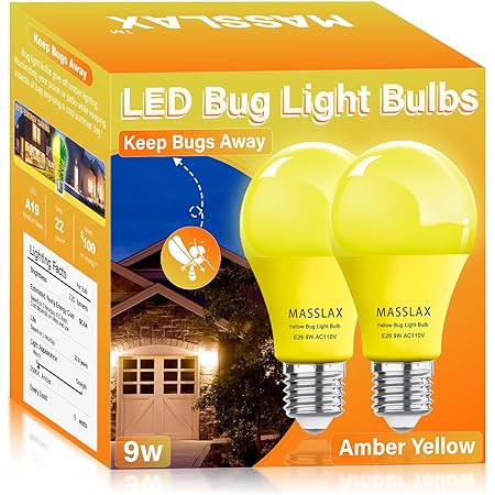 Amazon.com: Feit Electric Bug Light A19/BUG/LED 60W EQ Non DM LED Light ...