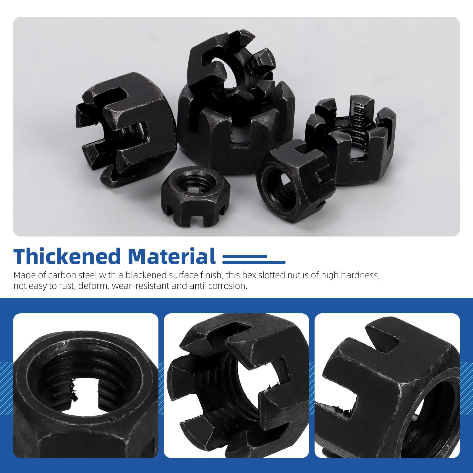 Industrial Wing Nuts M8 M10 M12 M14 M16 M18 M20 Fine Pitch Castle Nuts ...