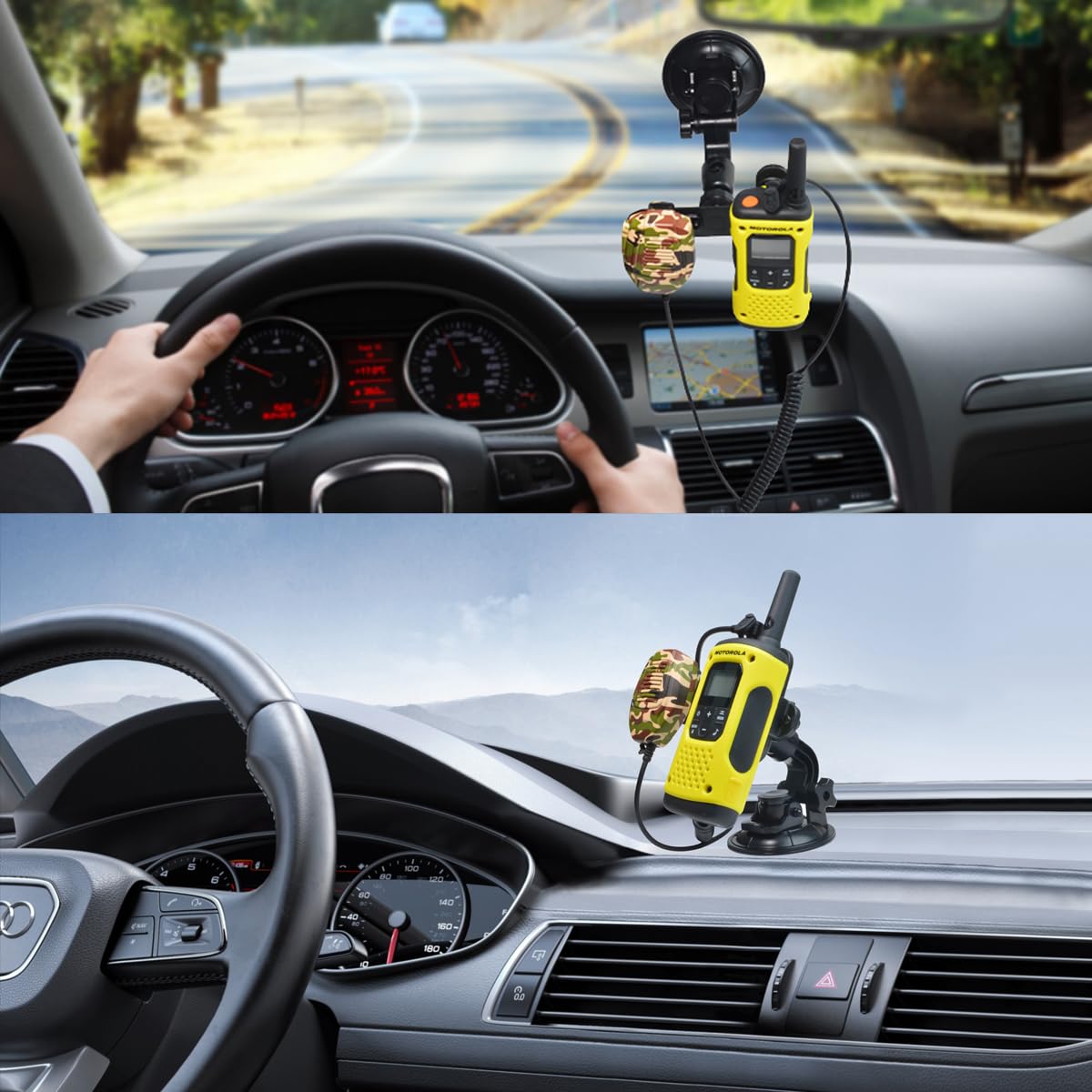 Snapklik.com : TWAYRDIO Windshield/Dashboard Mount Base For Handheld ...