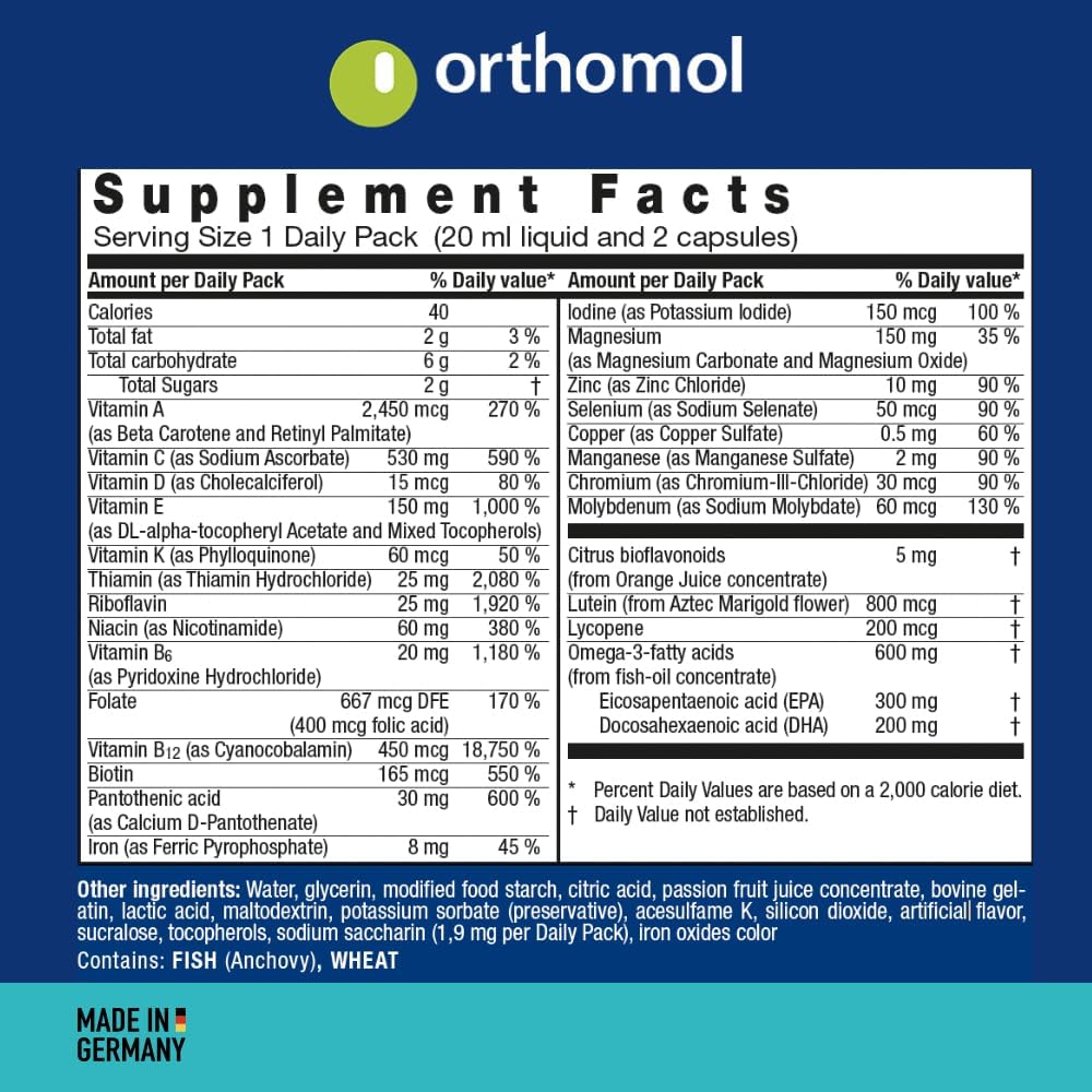 Orthomol Vital M GranulesCapsules - 30-Pack, 507g Philippines | Ubuy