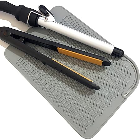2 Pack Silicone Heat Resistant Mat for Curling Irons, Heat mat for Hair ...