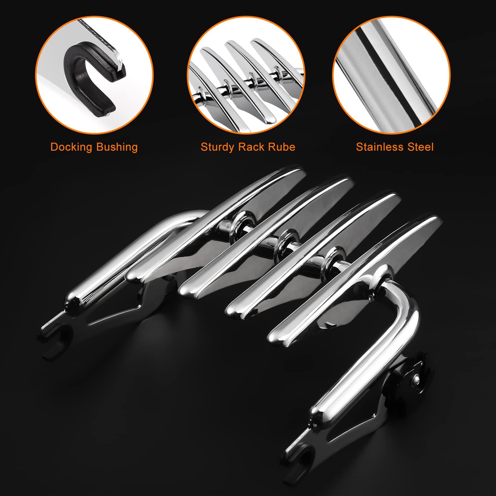 Snapklik.com : Eumti Stealth Mounting Luggage Rack Detachable ...