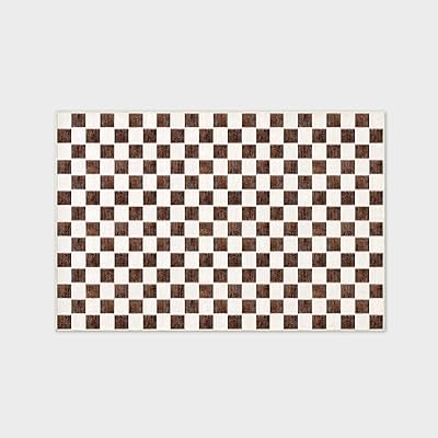 Amazon.com: Revival Rugs Gambit 8'x10’ Checkered Rug Washable Area Rug ...