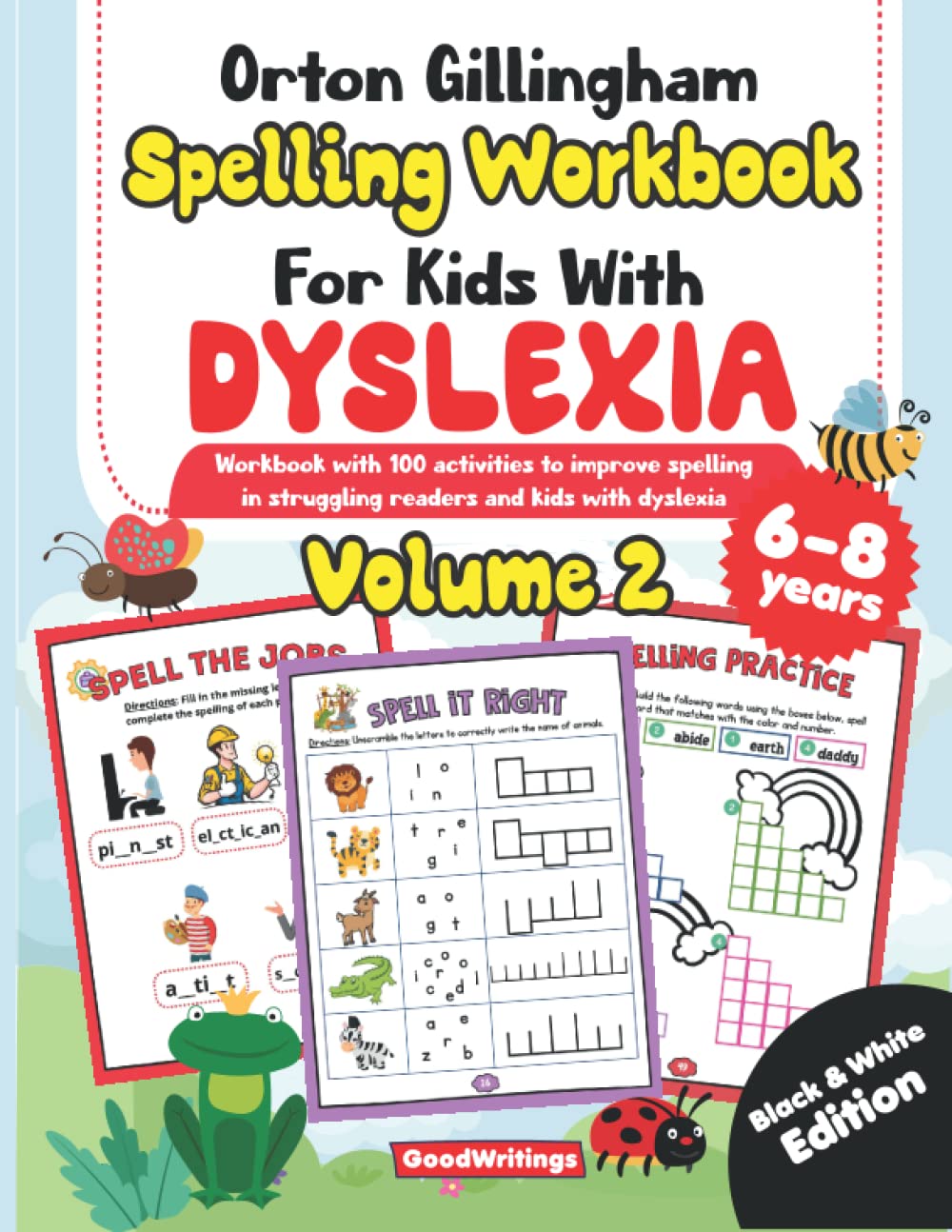 Orton Gillingham Spelling Workbook for Kids with Dyslexia. 100 spelling ...