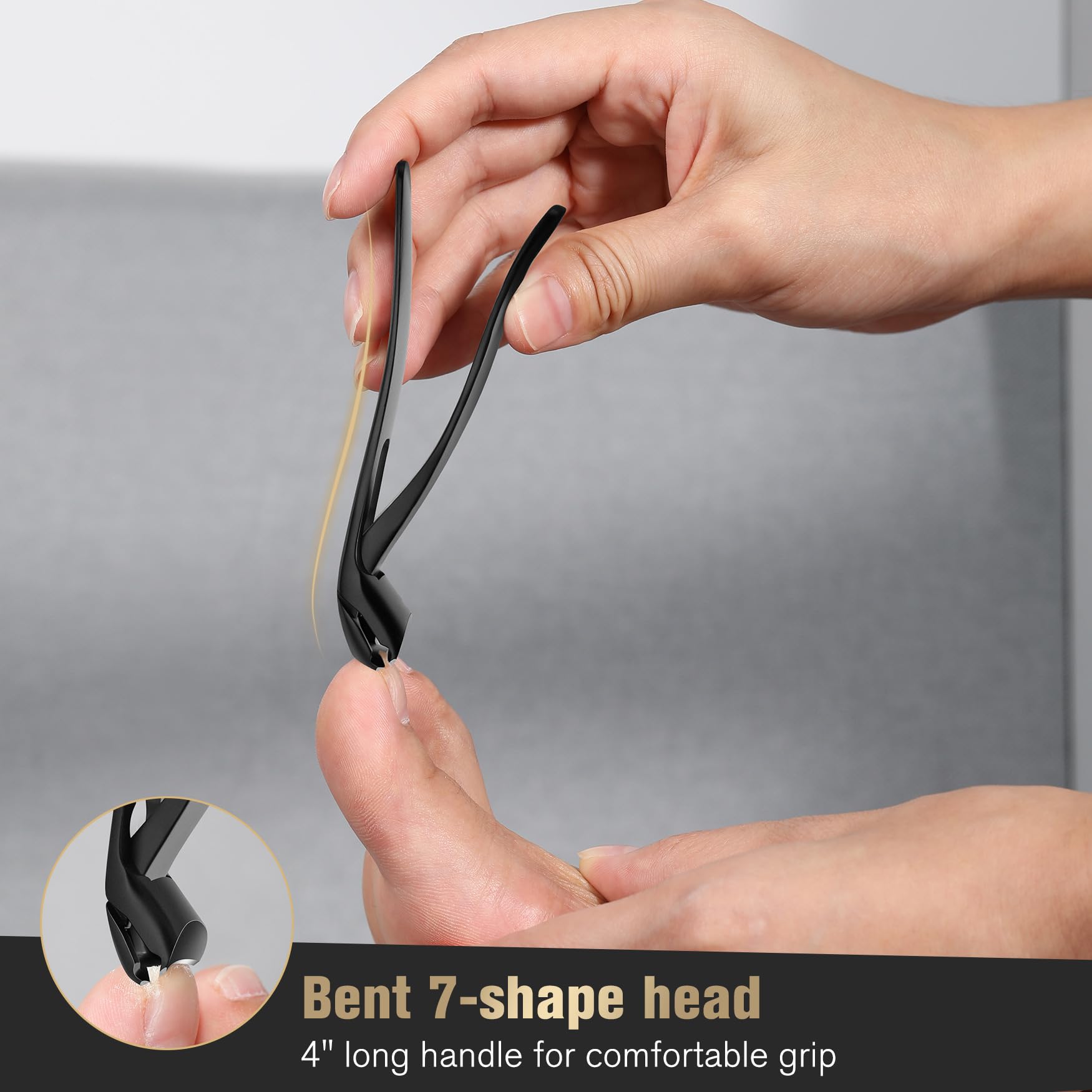 Snapklik.com : FERYES Angled Head Long Handled Toenail Clipper For ...