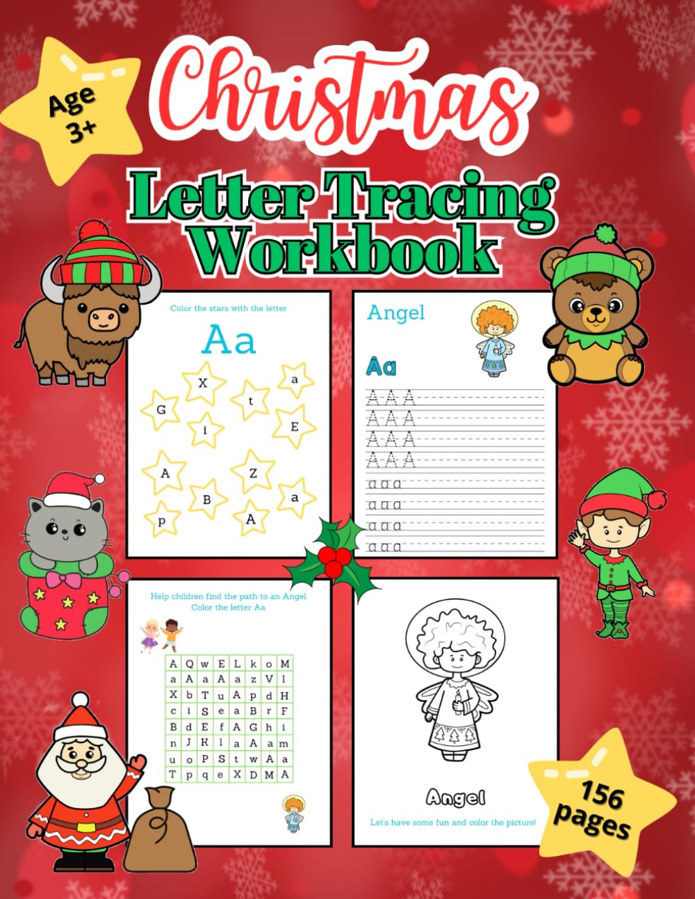 Amazon.com: Christmas Letter Tracing Workbook: Learn To Write ...
