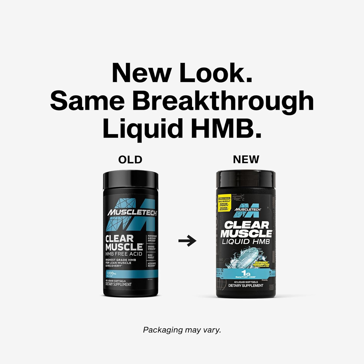 Suplementos HMB Muscletech 1000mg, Clear Muscle (42 Cápsulas Líquidas ...