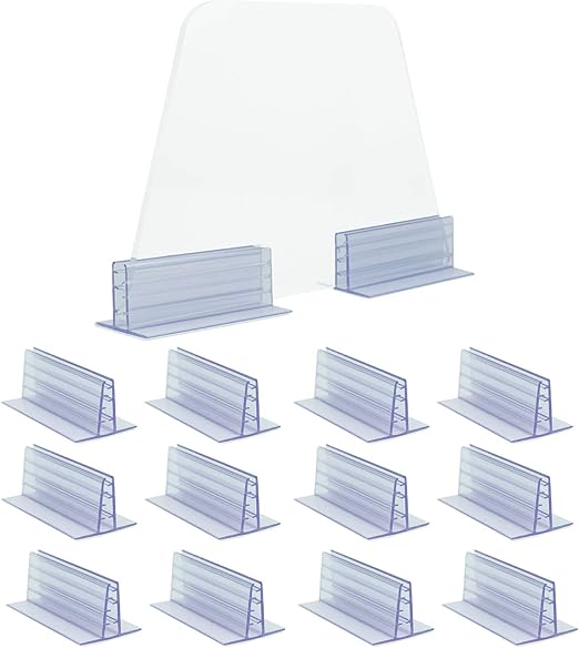 Amazon.com: Kongwal Pack of 12-Adhesive Sign Holder, Sneeze Guard ...