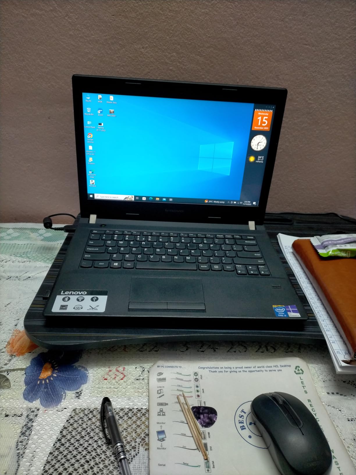 (Refurbished) Lenovo ThinkPad E40-80 5th Gen Intel Core i3 Thin & Light Laptop (8 GB RAM/256 GB ...