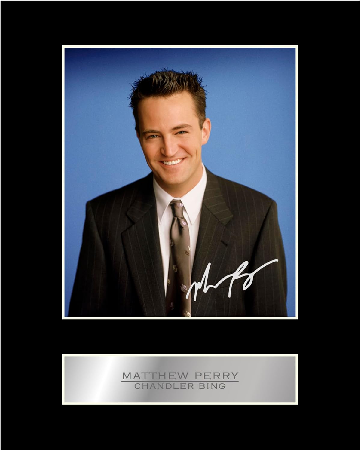 Amazon.com: Matthew Perry Pre Printed Signature Signed Mounted Photo ...