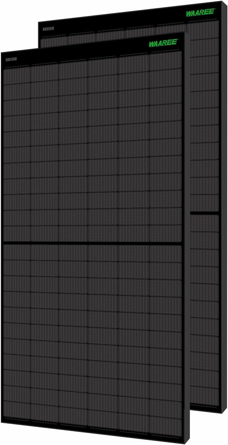 WAAREE Solar Panel 540 Watt (Pack of 2) Halfcut 144 Cells Mono PERC ...