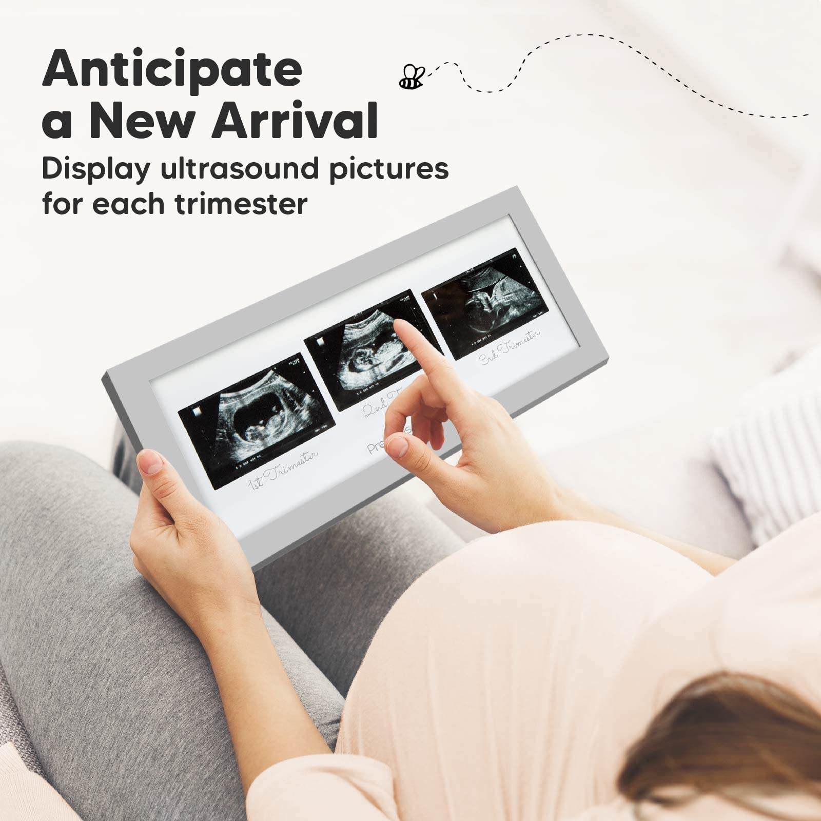 Snapklik.com : Sonogram Picture Frame - Trio Ultrasound Picture Frames ...